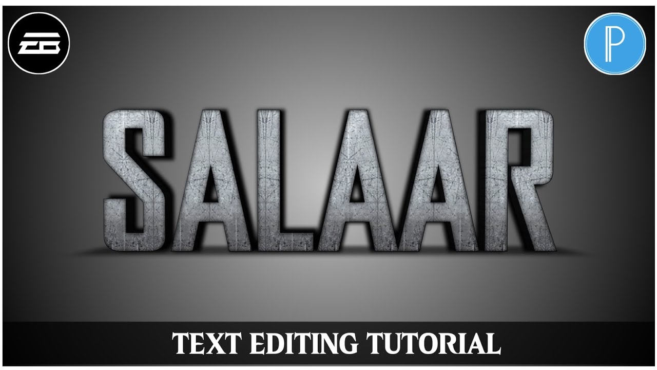Salaar Movie Text Style Editing | Pixellab Text Editing Tutorial ...