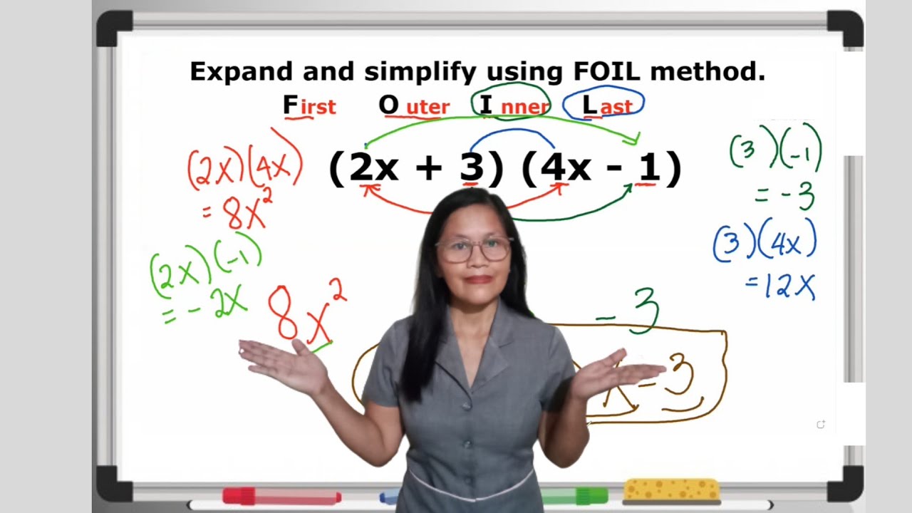 HOW TO EXPAND BINOMIALS USING FOIL Method II Algebra| TAGALOG-Teacher ...