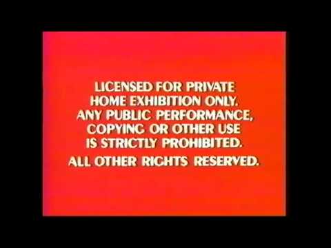 RED FBI WARNING SCREENS / WALT DISNEY HOME VIDEO 1986
