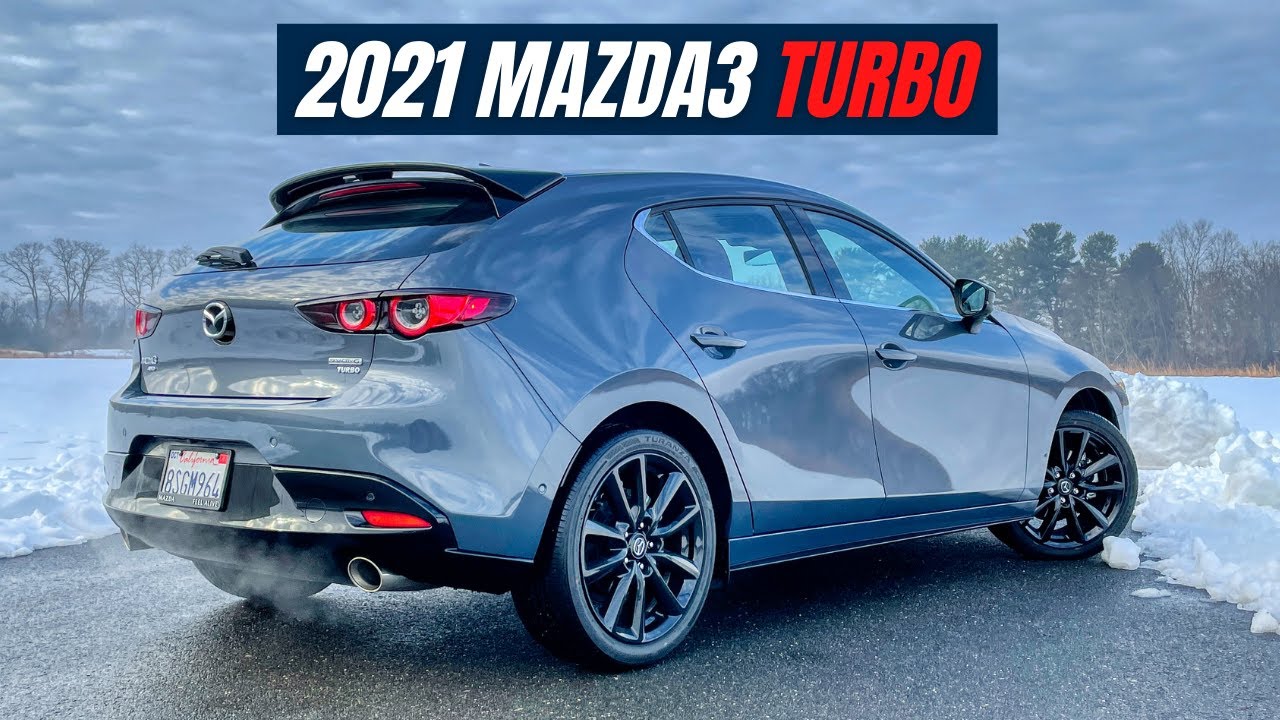 2021 Mazda 3 Turbo Review - A FUN Hot Hatchback - YouTube