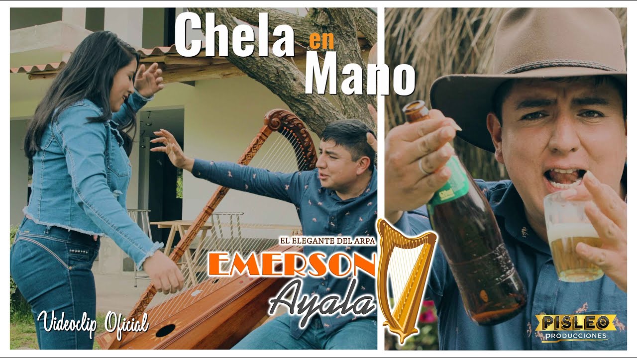 Emerson Ayala ( El Elegante del Arpa) ♬ CHELA EN MANO ️ VideoClip Oficial 2024™️ - YouTube