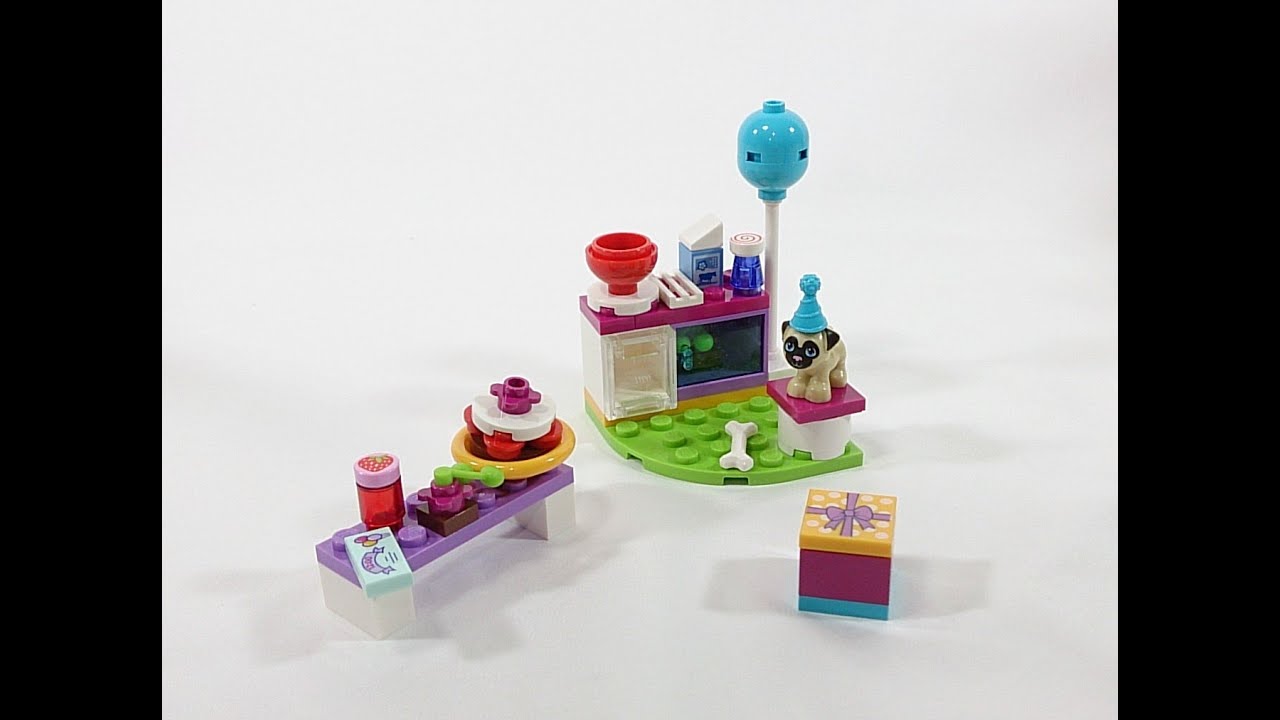 LEGO Friends Party Cakes Review Set 41112! - YouTube