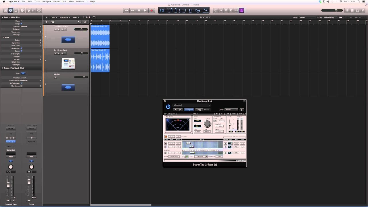 235 Waves SuperTap 2 In Logic Pro - YouTube