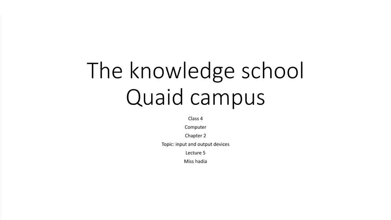 Lecture No5computerclass 4 Youtube 6959