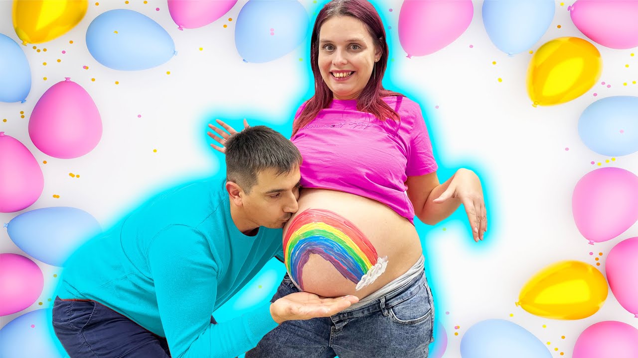 🎨 AM DESENAT pe BURTICA MAMEI 🤰 PAINTING PREGNANT BELLY 🖌️ - YouTube
