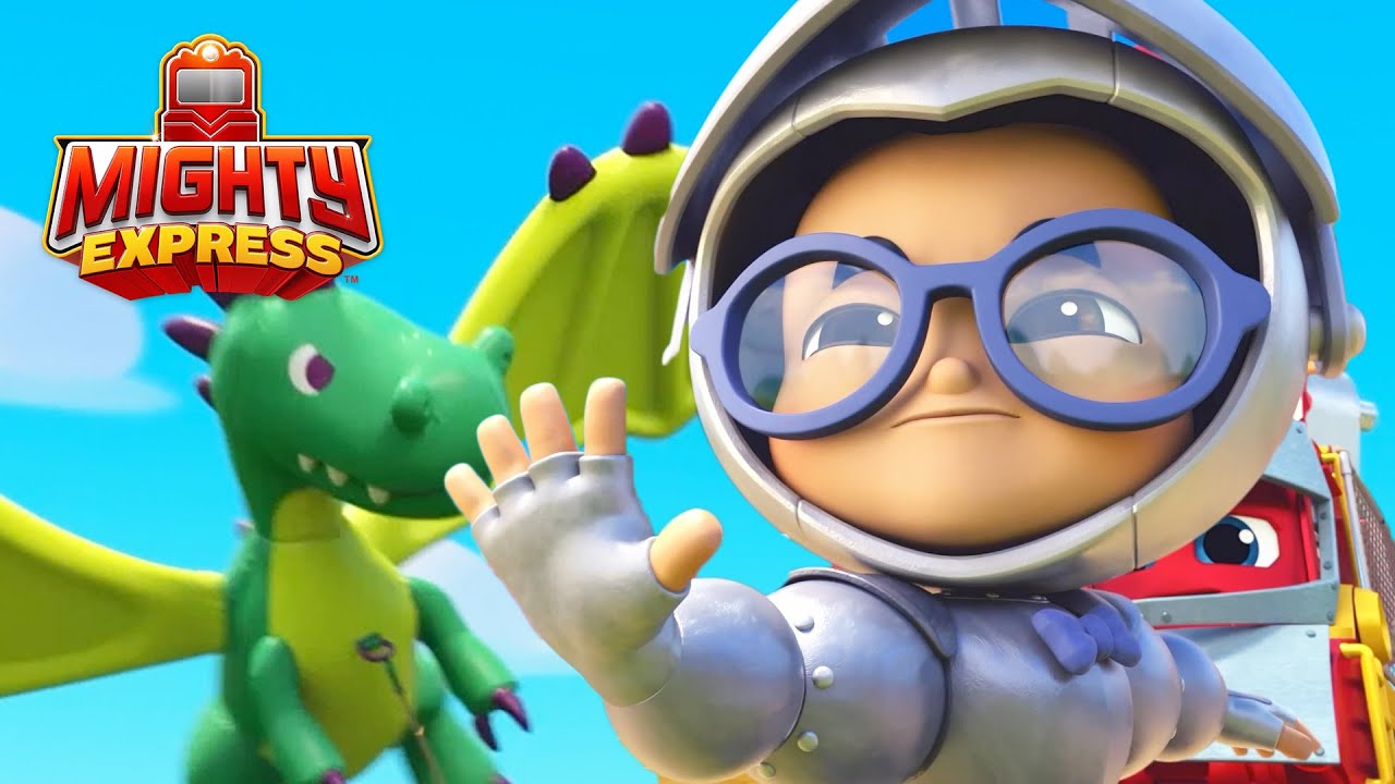 The Dragon Flies Away | Mighty Express Clips | Cartoons for Kids - YouTube