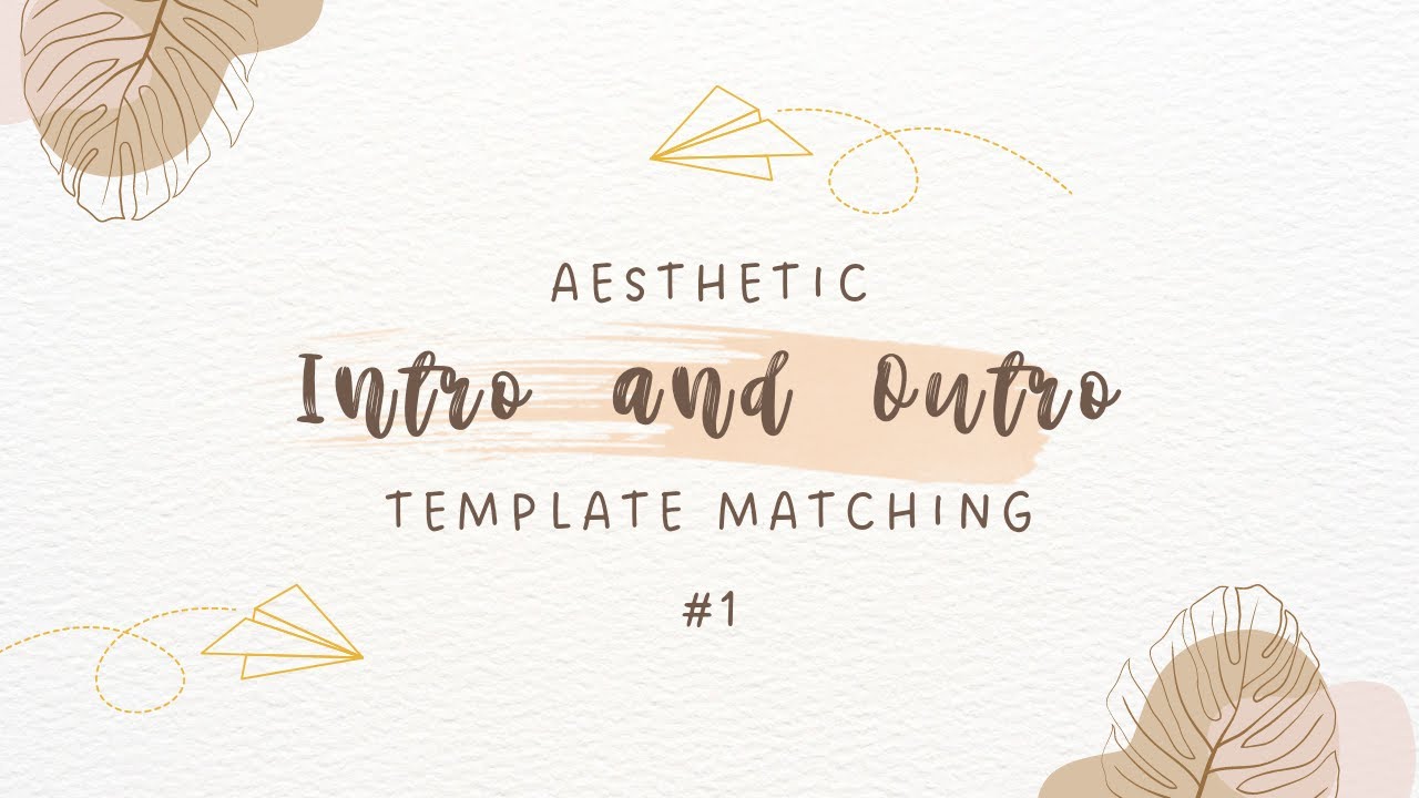 Intro Outro Aesthetic Template #1 *No text | Free to use | LINA Channel ...