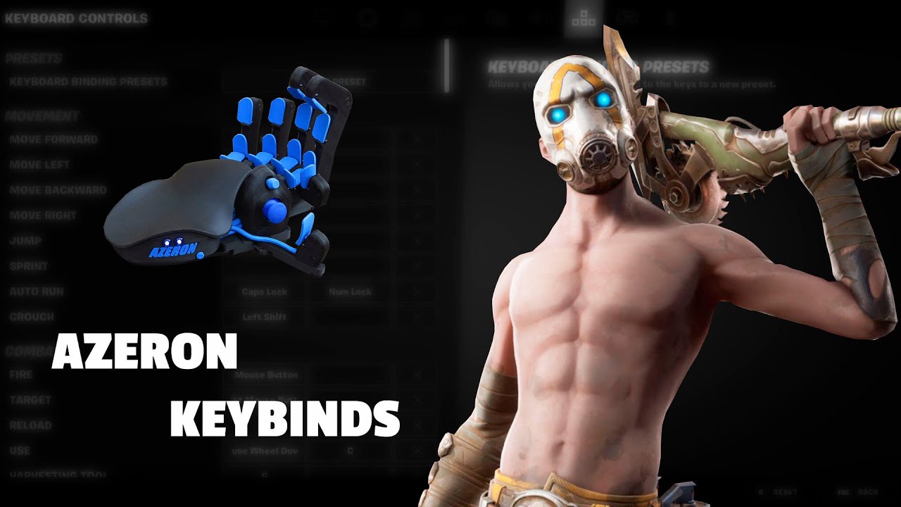 Fortnite Azeron Keybinds and sens / controller binds - YouTube