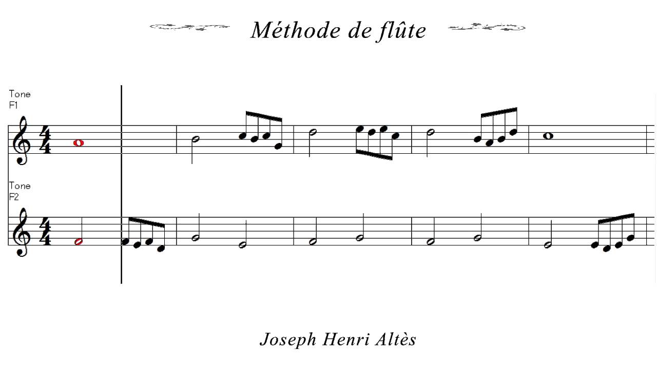 Flute Altes Method Lesson5-4 フルート練習曲 - YouTube