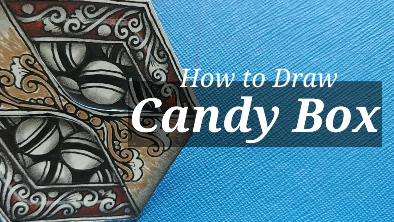 How to draw Candy Box - YouTube
