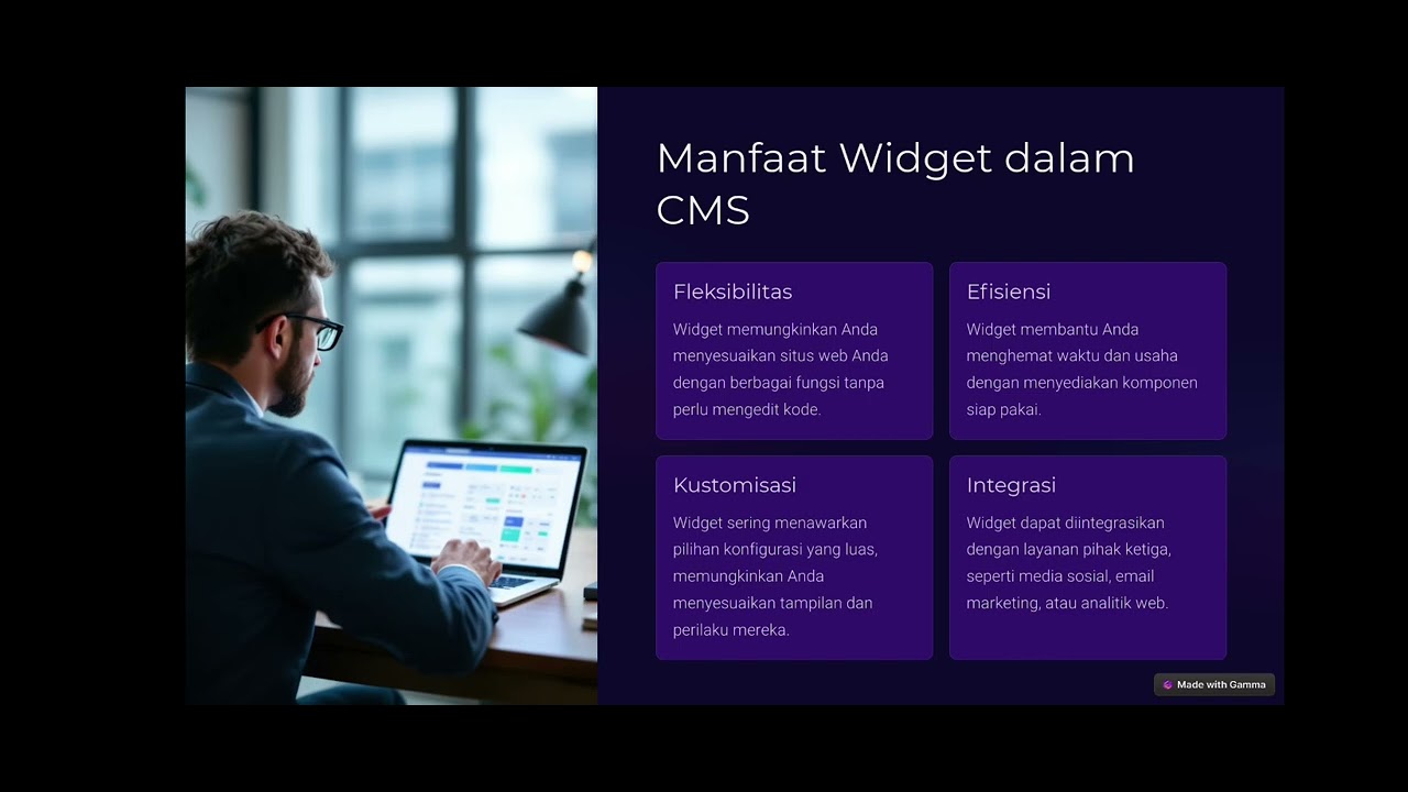 Presentasi CMS kelompok 12: Menginstall dan Mengkonfigurasi Widget di CMS - YouTube