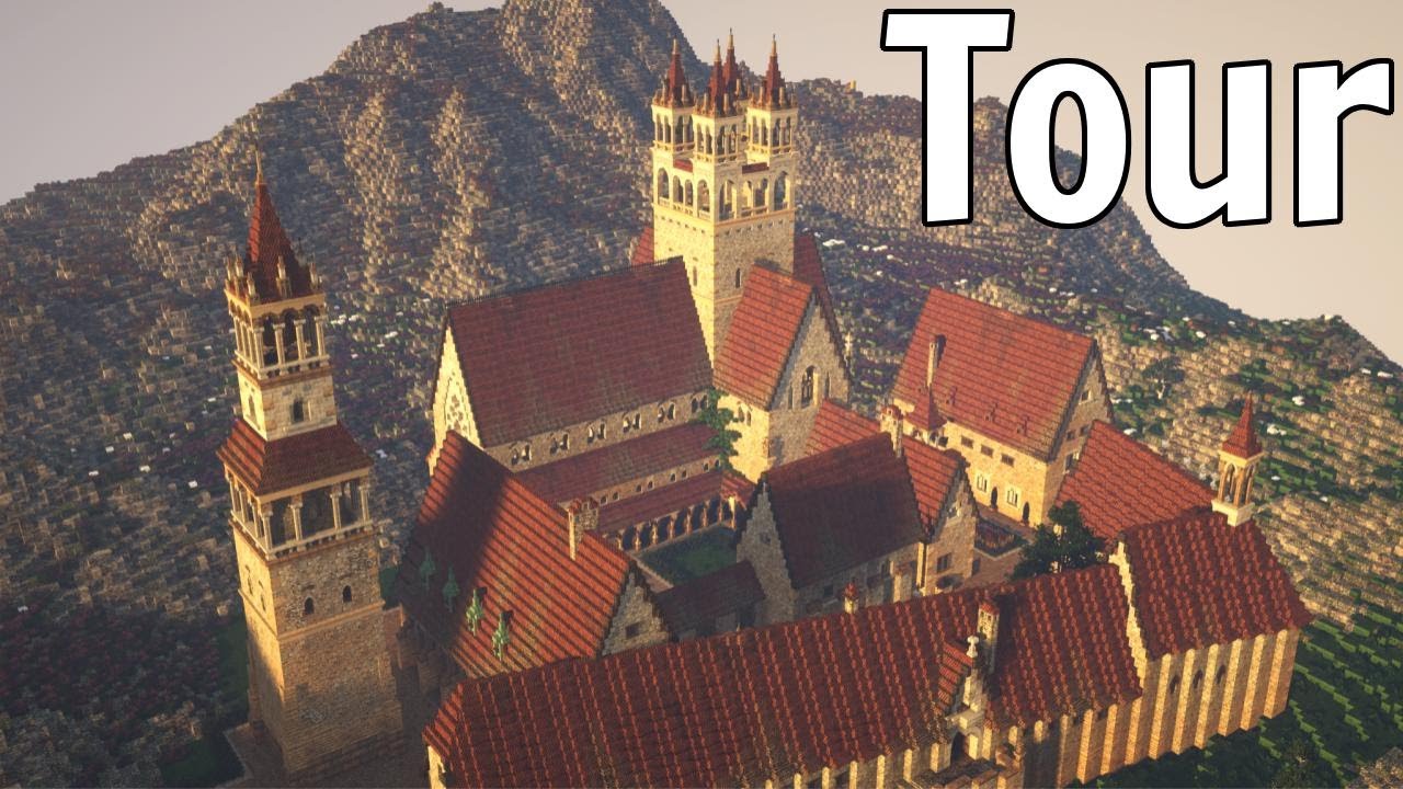 Walkthrough of This Medieval Minecraft Monastery - YouTube