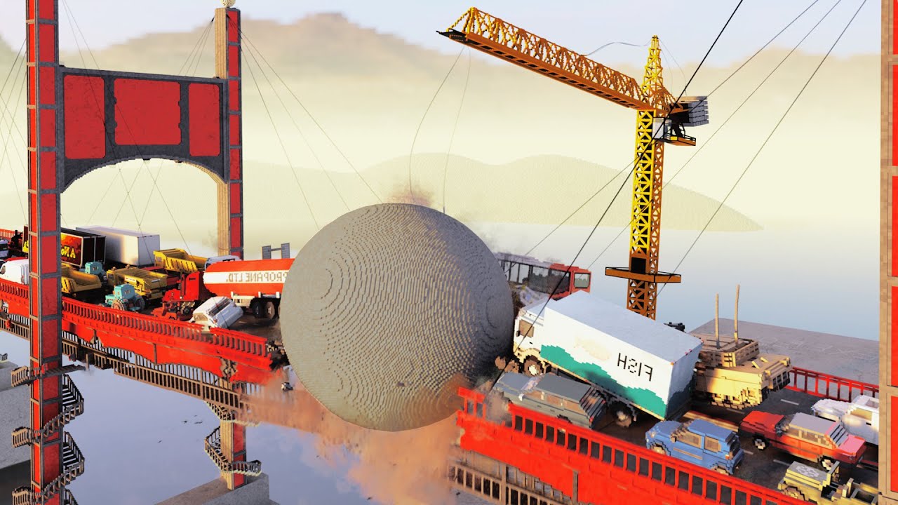 Realistic Wrecking Ball Destruction 😱 Teardown - YouTube