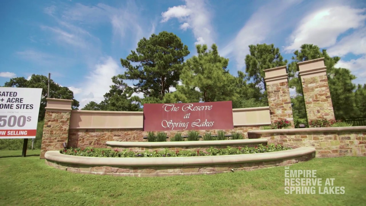 Reserve at Spring Lakes Empire Model Home Tomball Texas - YouTube