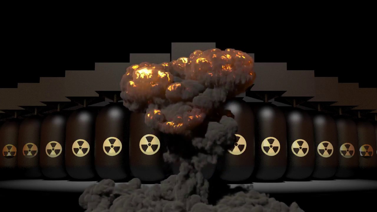 FumeFX Nuclear explosions 02, 3ds Max - YouTube