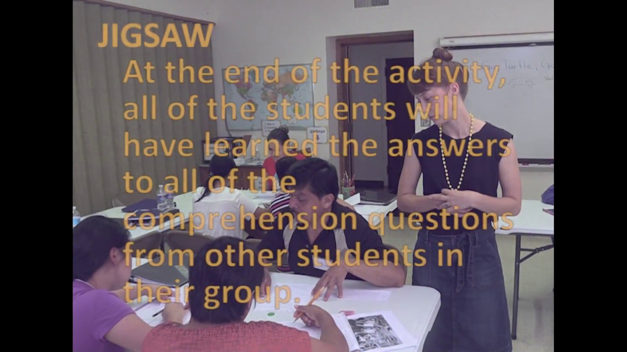 Adult ESL Activities: Jigsaw Reading (short version) - YouTube