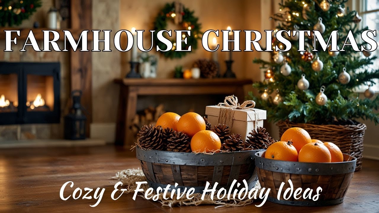 Rustic Farmhouse Christmas Décor | Cozy & Festive Holiday Ideas - YouTube