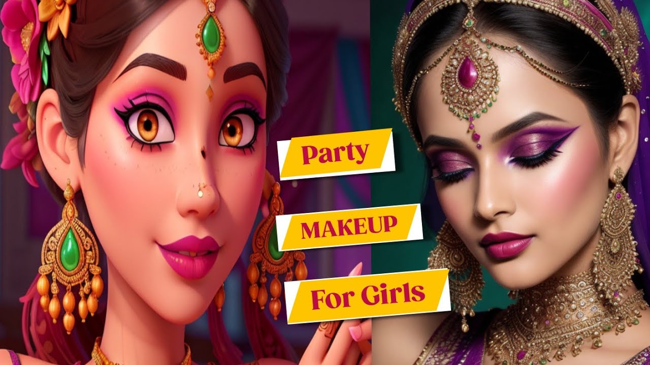 "Glam Party Makeup Tutorial for Girls | Step-by-Step Guide" Greatness ...