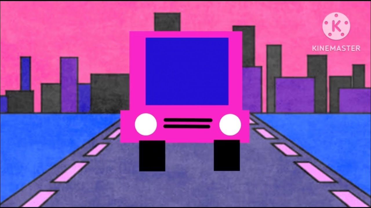 wheels on the hot magenta bus - YouTube