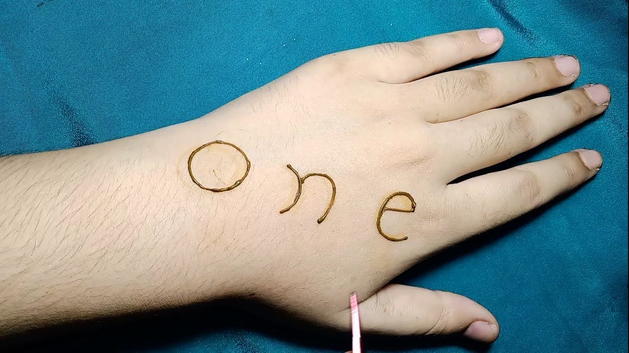 New "One" Word Mehandi Design 2021 ll New Beautiful "One" Word Mehandi ...
