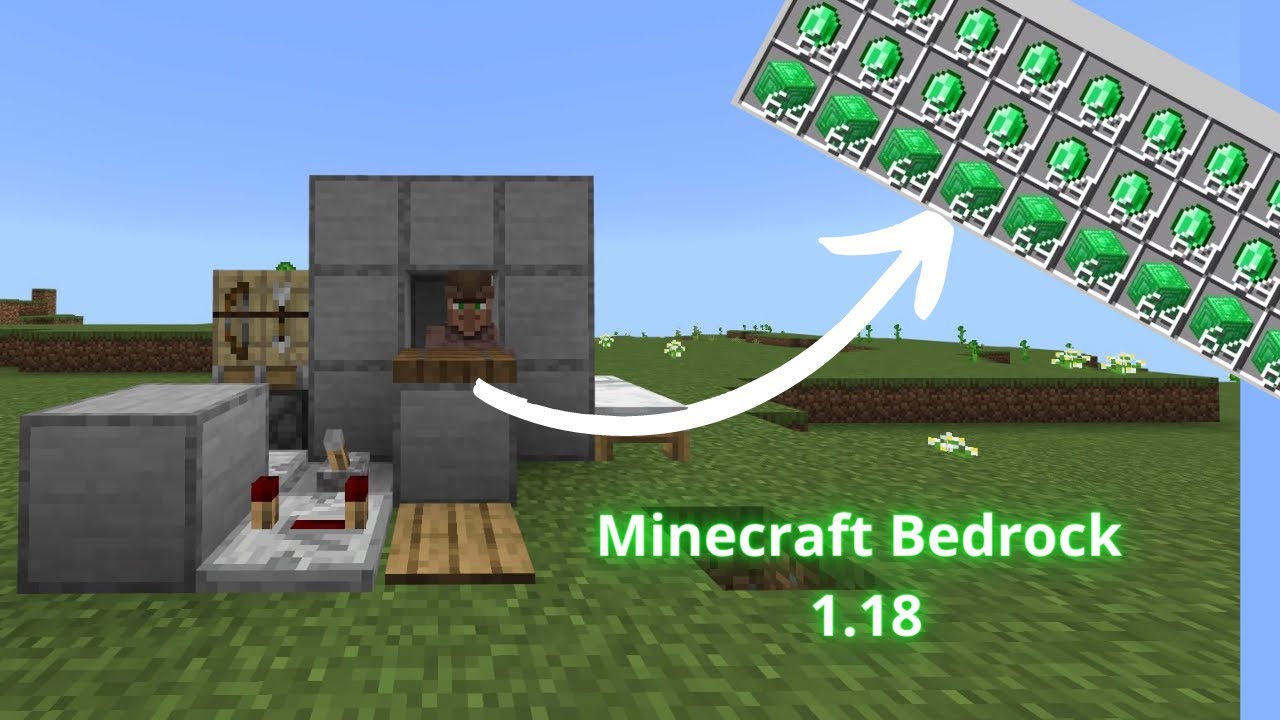Como Tener Esmeraldas Infinitas En Minecraft Bedrock 1 18 Youtube