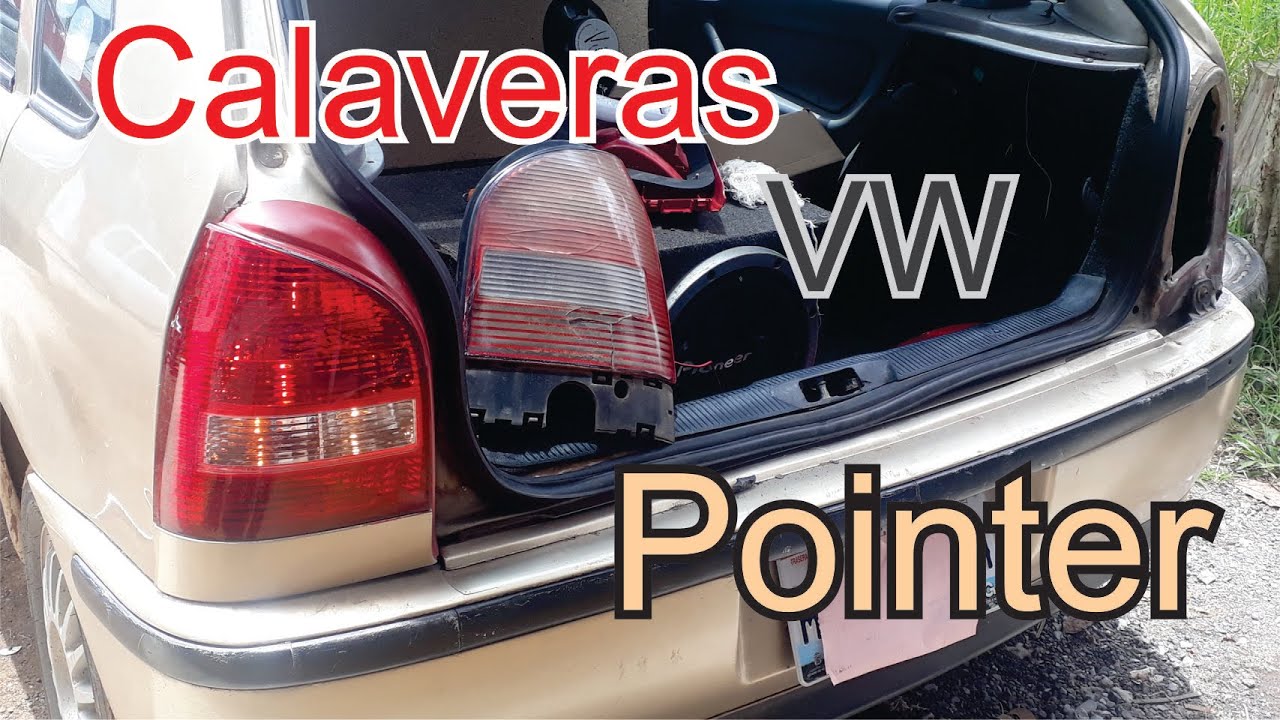 Como cambiar las calaveras del vw pointer, muy facil - YouTube