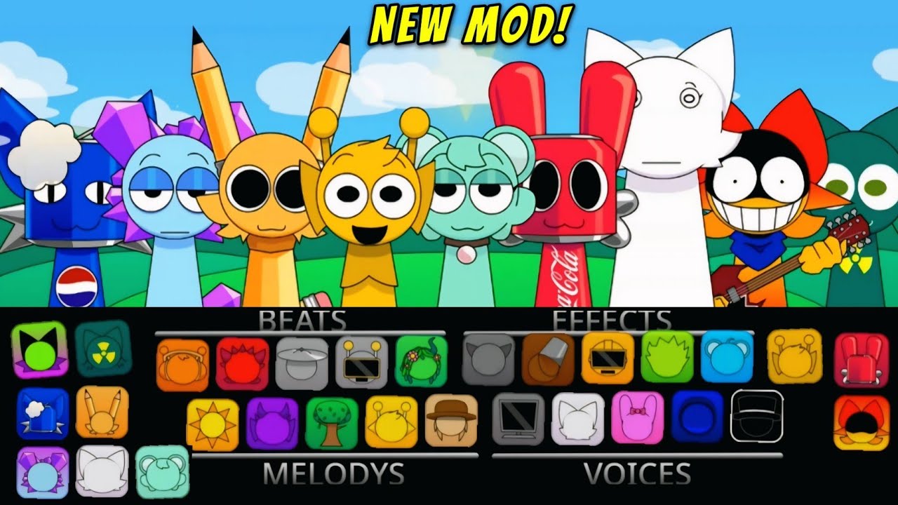 Incredibox Sprunki Pyramixed NEWOC Update | Kevin, Moch, Coca, Peppie ...