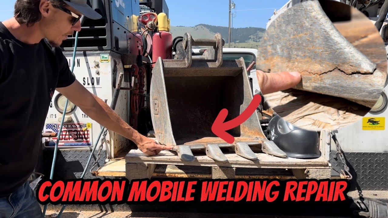 Mini Excavator Bucket Repairs - YouTube