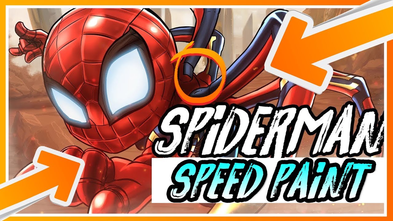Chibi Iron Spider - Avengers: Infinity War - Speed Paint - YouTube