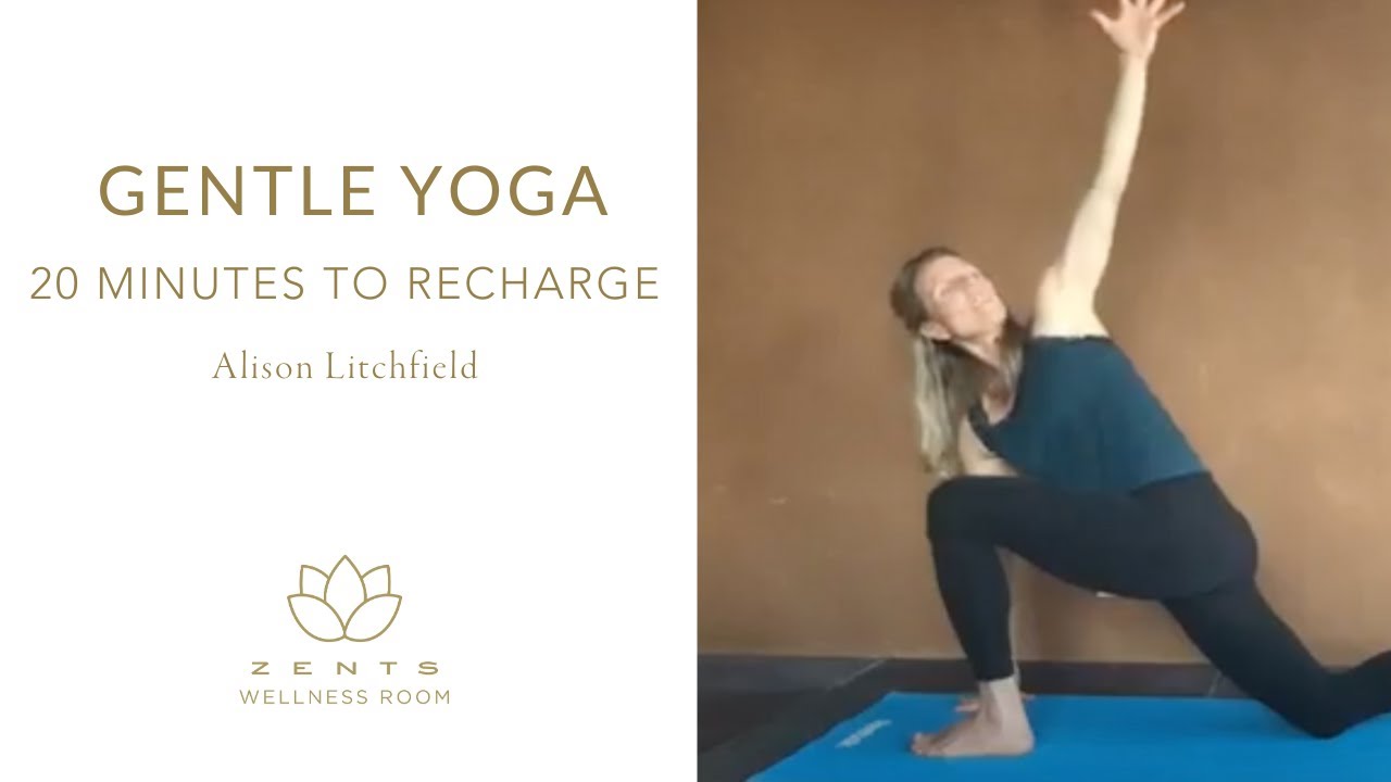 ZENTS Wellness Room - Yoga with Alison: 20 Minutes to Recharge - YouTube