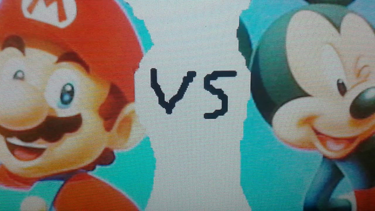 MARIO VS MICKEY BATTLE GROUND - YouTube