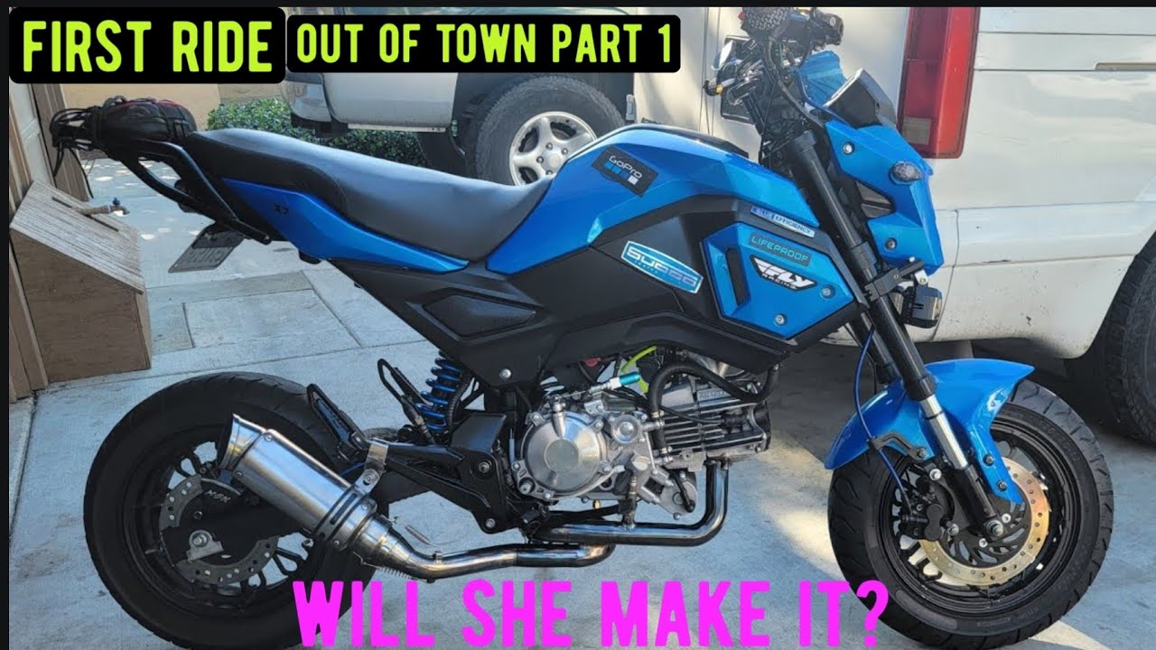 Grom Clone First ride out of town daytona FE 212 - YouTube
