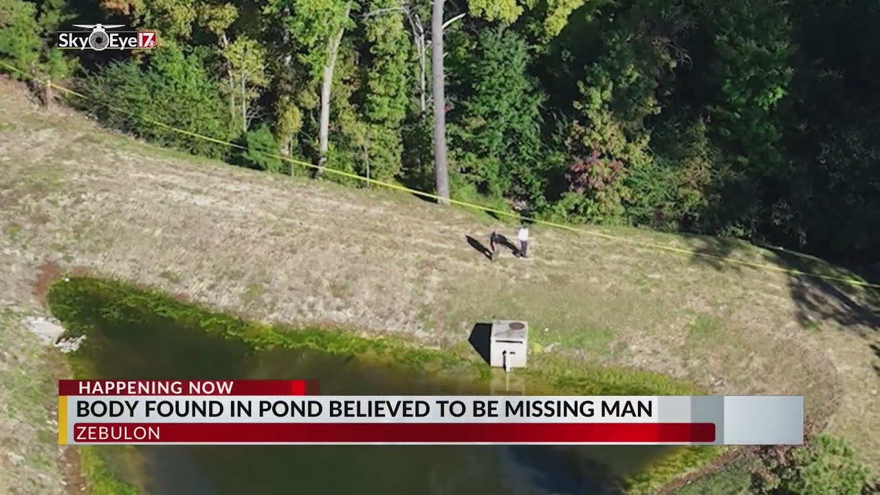 Missing Raleigh man possibly found in pond in Zebulon - YouTube