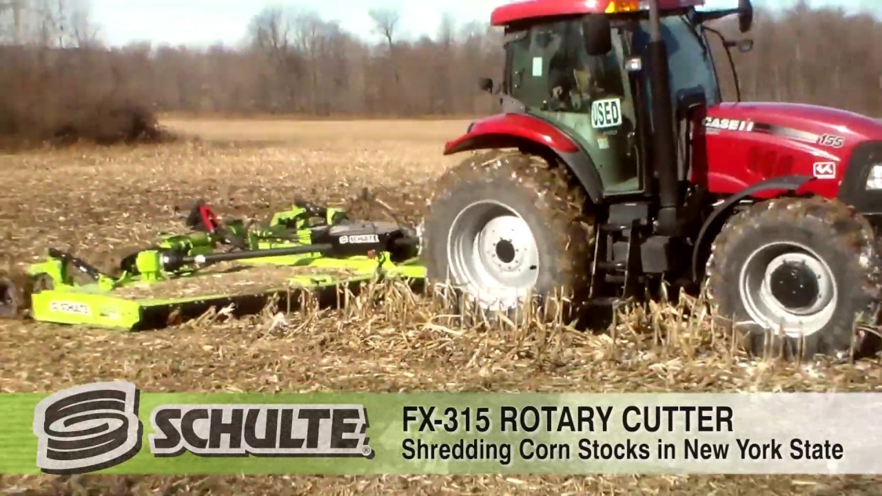 FX 315 by Schulte Mulching Corn New York State - YouTube