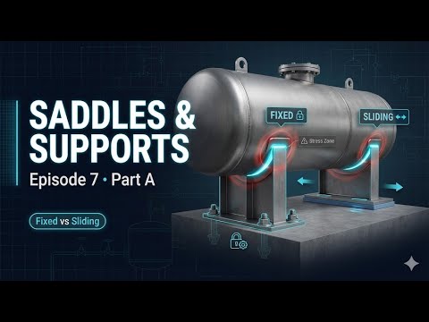 Pressure Vessel Supports & Saddles (Fixed vs Sliding) | ASME VIII Div 1 ...
