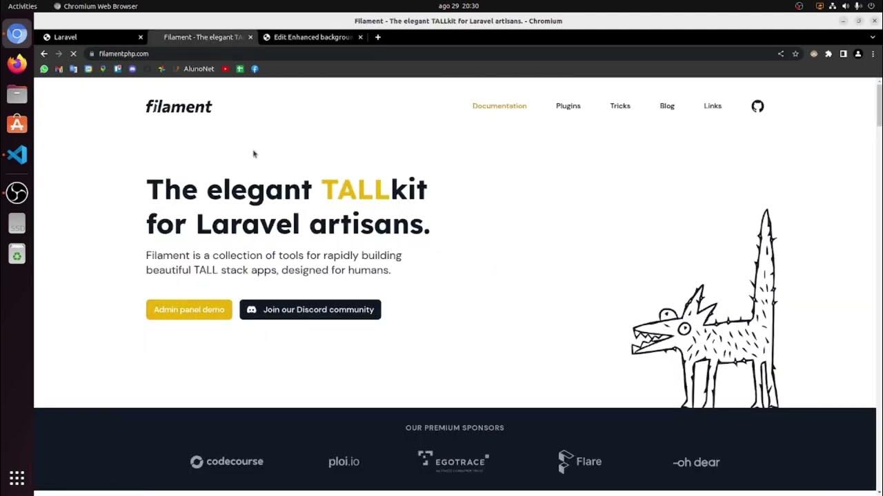 Filament Utilizando No Frontend Com Livewire Component Laravel Youtube