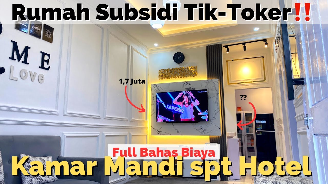 Renovasi Rumah Subsidi Viral ️Milik TikToker & MC Fikri Rizaldi || Renovasi Dapur & Teras ...