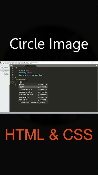 rounded and circular image using HTML & CSS | #shorts - YouTube