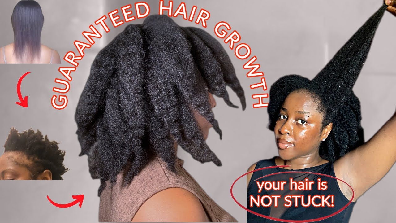 Do this if your hair is stuck for guaranteed hair growth ️ hair growth ...