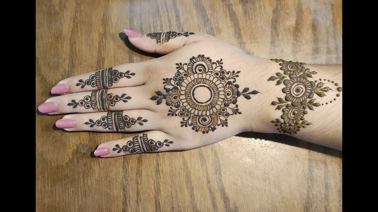 Arabic mandala design || Round mehendi design || Sohana Rhythmic Henna - YouTube