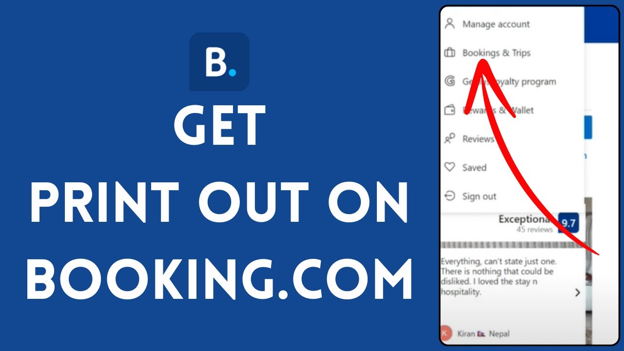 How to Take Print Out on Booking.com 2024? - YouTube