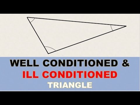 Well-Conditioned and ill-Conditioned Triangle | Civil Engineer - YouTube