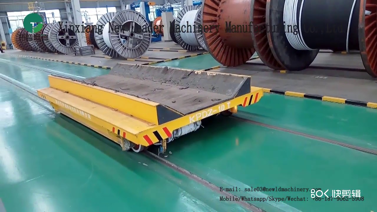 Rail Power Coil Transfer Car-Workshop Material Transfer Carts - YouTube