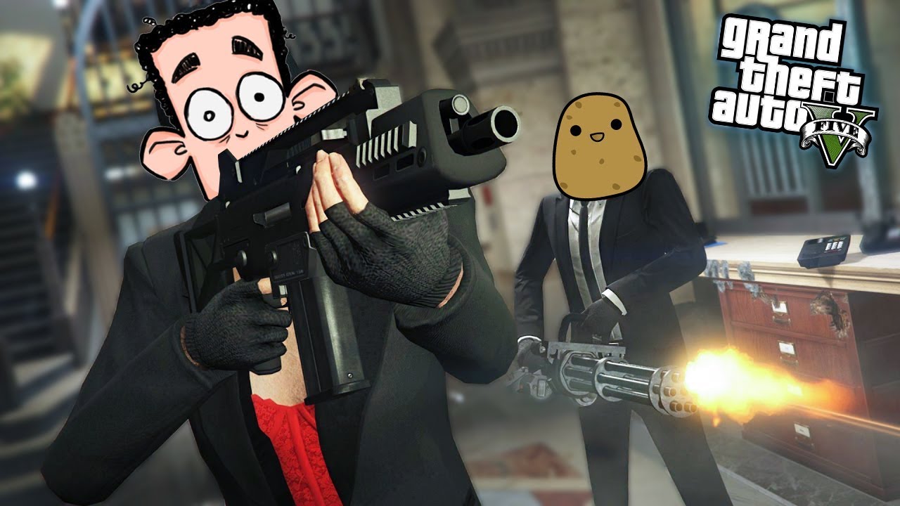 GTA 5 LIVE BANK ROBBERY WITH POTATO DEM SALTY BOIS FADDU PATAKA - YouTube