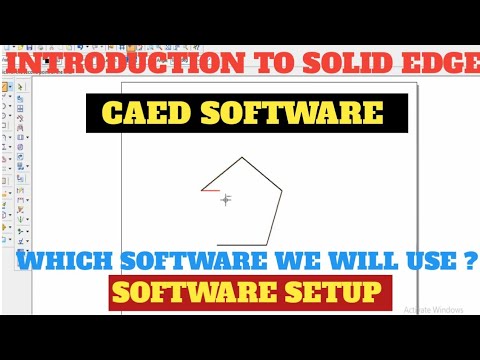 INTRODUCTION TO SOLID EDGE CAED SOFTWARE SET UP - YouTube