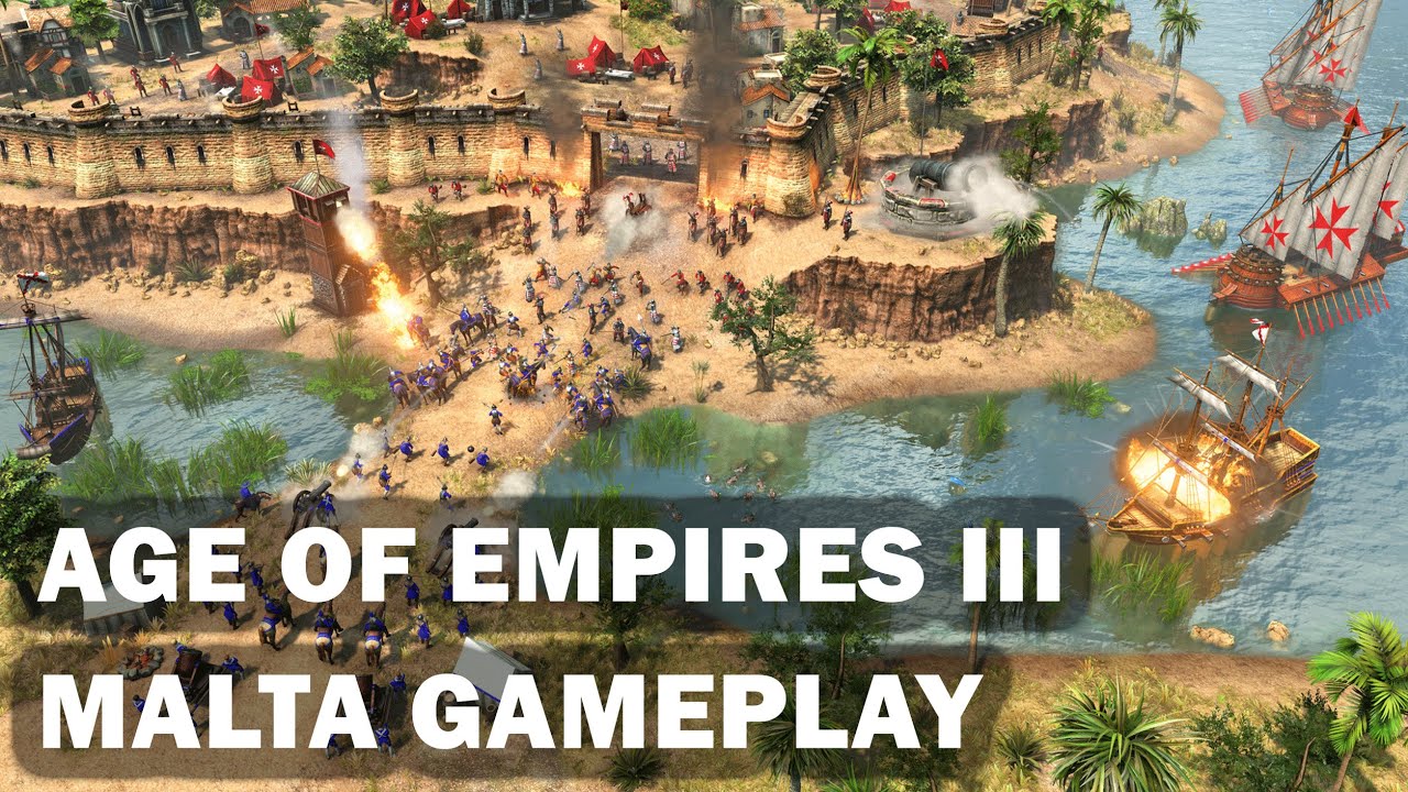 AoE III Malta Gameplay Edited - YouTube