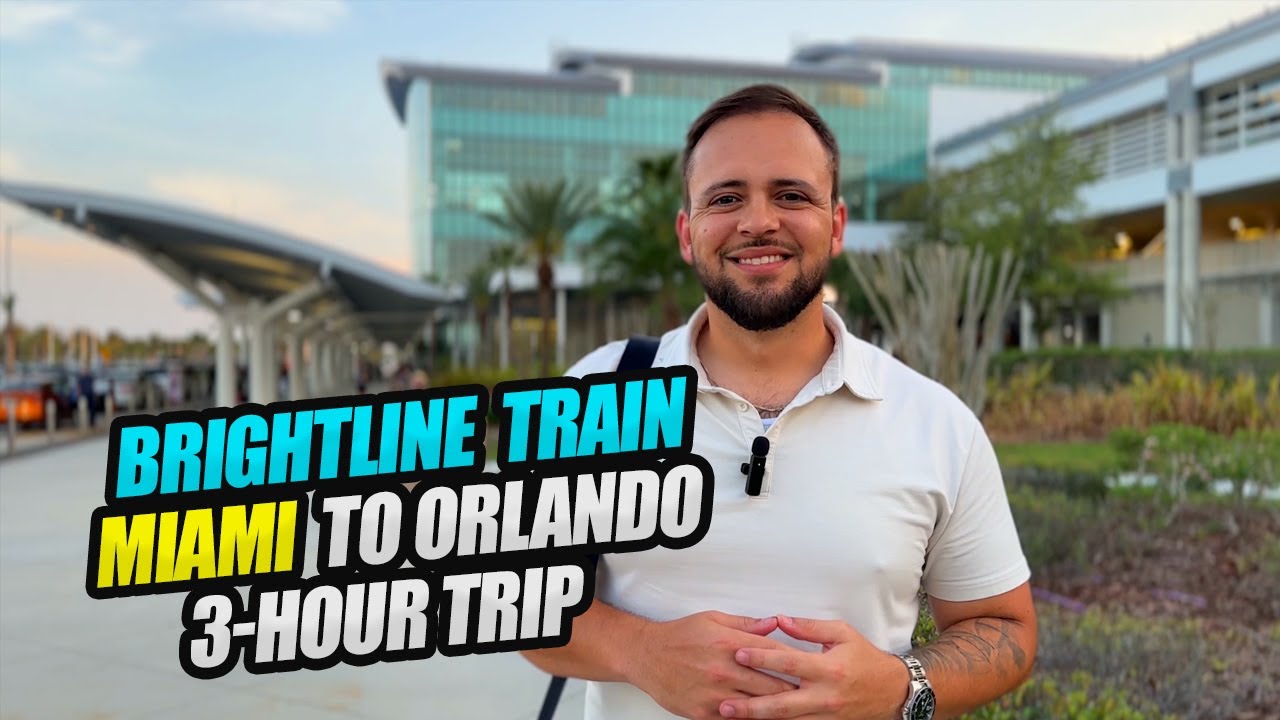 BRIGHTLINE TRAIN | MIAMI TO ORLANDO 3-HOUR TRIP - YouTube