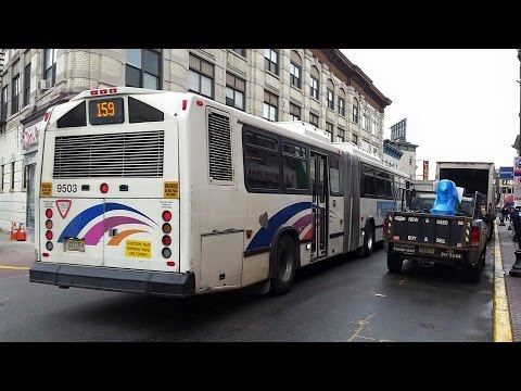 NJT Neoplan AN459 #9503 on the 159 to New York via Bergenline Av ...