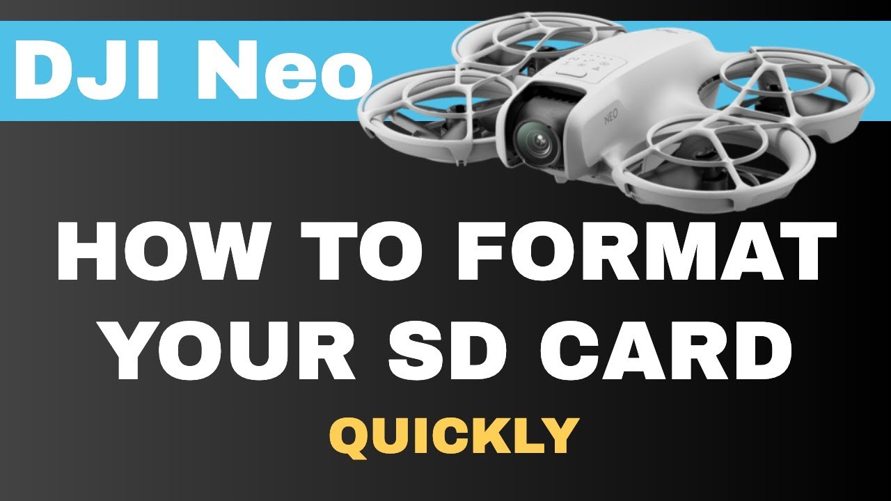 DJI Neo How to Format SD card the quick way #shaunthedrone - YouTube