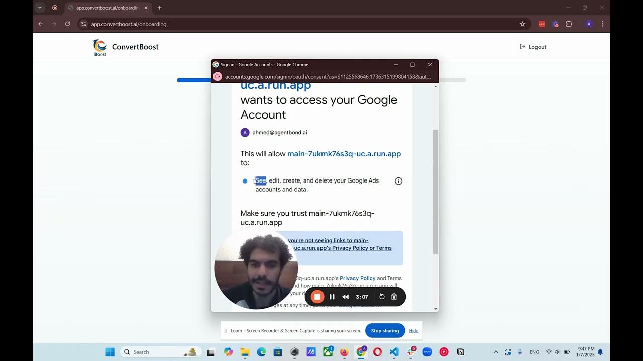 ConvertBoost demo video for Google oauth app verification - YouTube